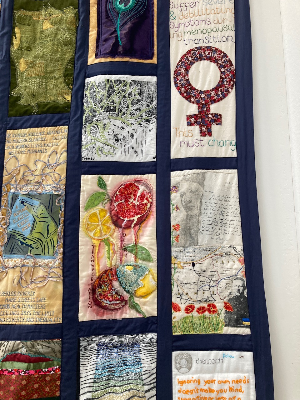 Stitch with something to say – Ruth Singer